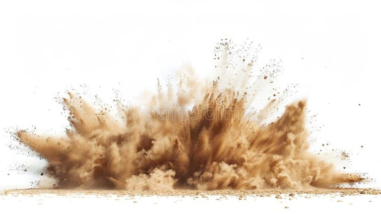 Explosive Sand Burst Generative AI Stock Photo - Image of background ...