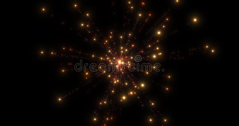 Explosive Scattering of Red, Orange, White Particles with Tails of ...
