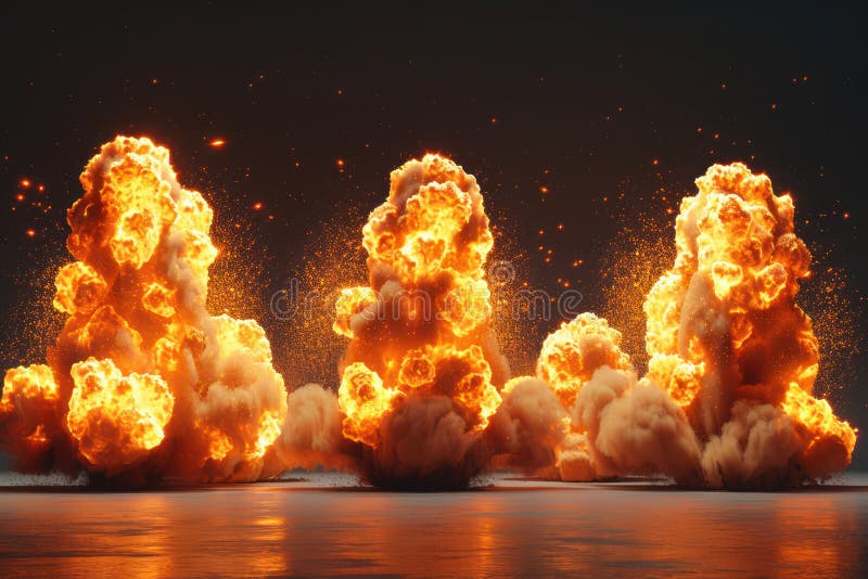 Explosive Set: a Collection of Dynamic and Powerful Explosions Stock ...