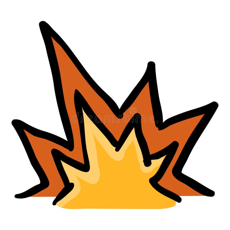 Explosive Sign - Hand Drawn Doodle Icon Stock Vector - Illustration of ...