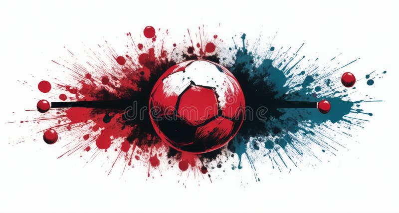 Explosive Soccer Action! stock illustration. Illustration of visual ...