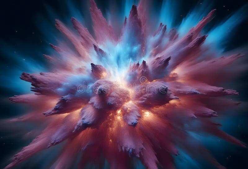 Space Explosion, Supernova and High-Energy Cosmic EventsAI Generated ...