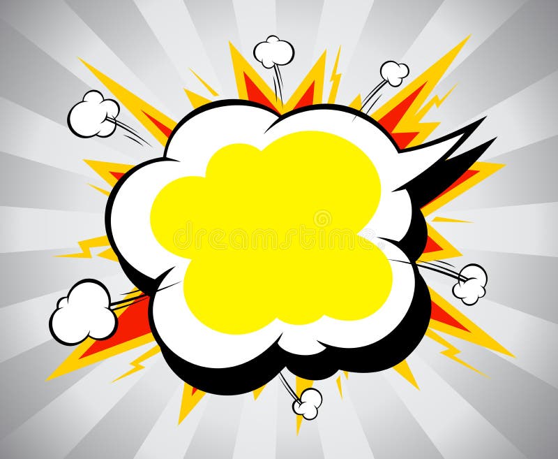 Explosive Speech Bubble Backdrop. Stock Vector - Illustration of boom ...