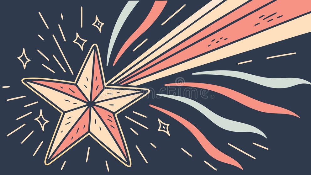 Explosive Star with Dynamic Radiating Rays, Bold Energy, Vector Design ...