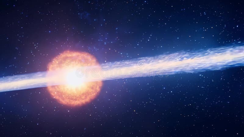 Explosive Stellar Event in Deep Space Captured in High Definition Stock ...