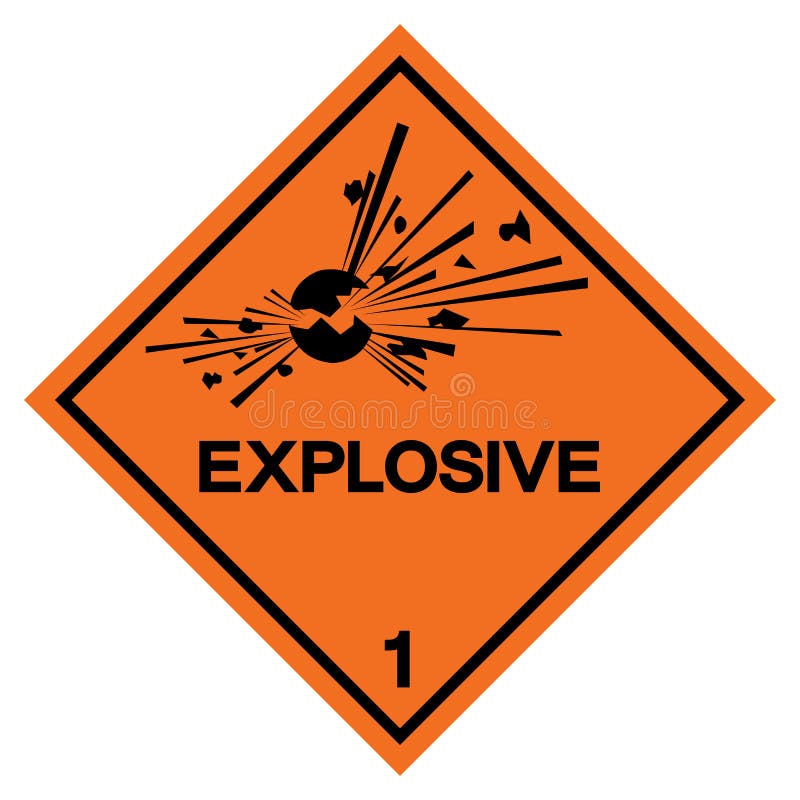 Explosive Symbol Sign, Vector Illustration, Isolate on White Background ...