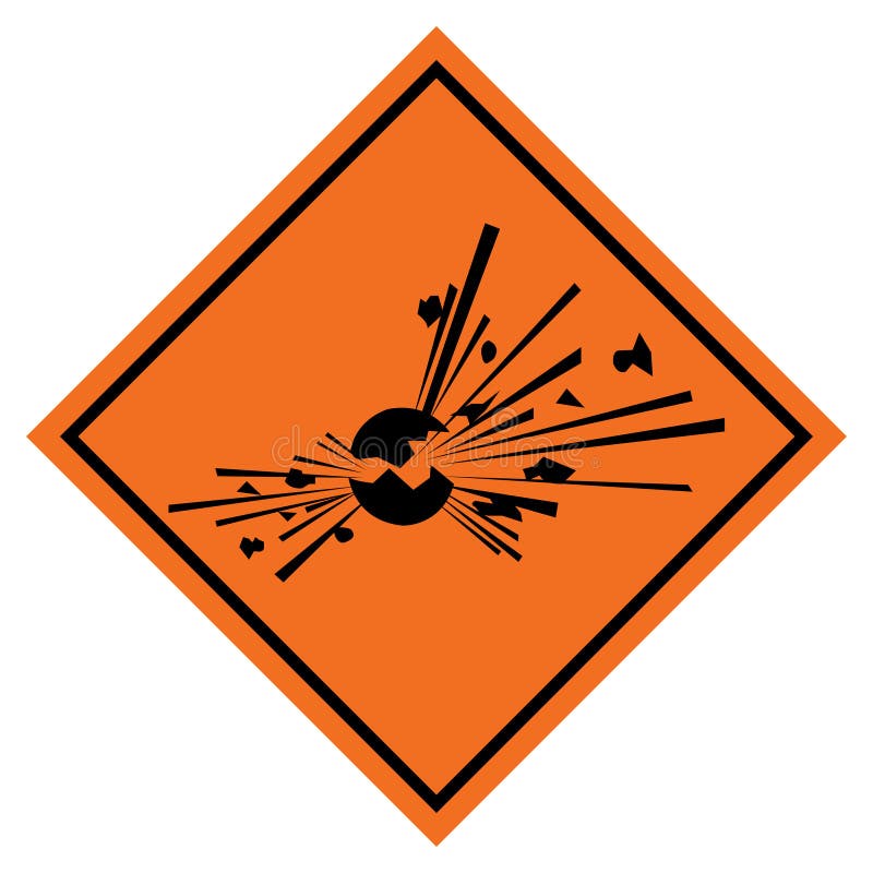 Explosive Symbol Sign, Vector Illustration, Isolate on White Background ...