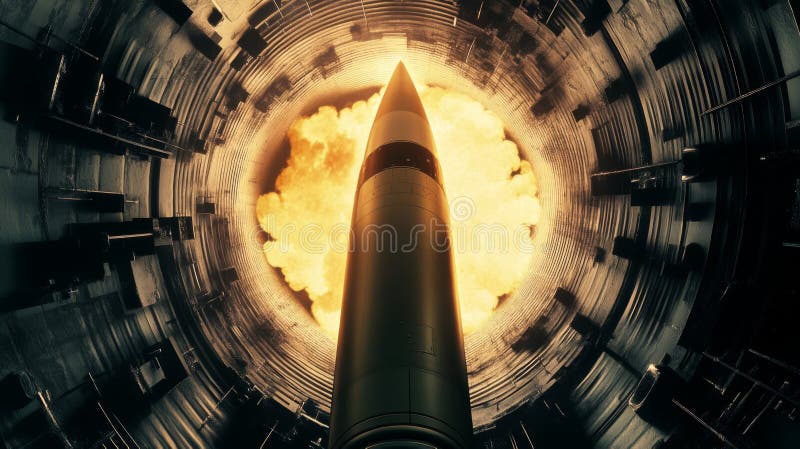 Explosive Test of a Missile in Launch Tube during Military Exercise at ...