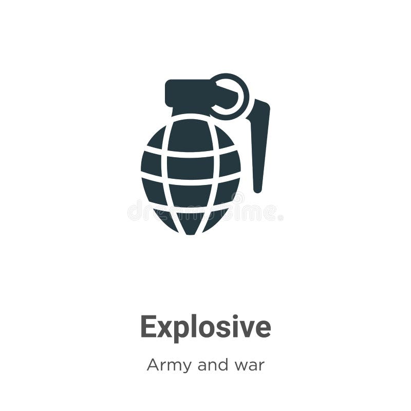 Explosive Vector Icon On White Background. Flat Vector Explosive Icon ...