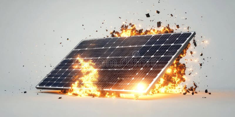 A Dramatic Solar Panel Explosion Captures Attention. this Striking ...