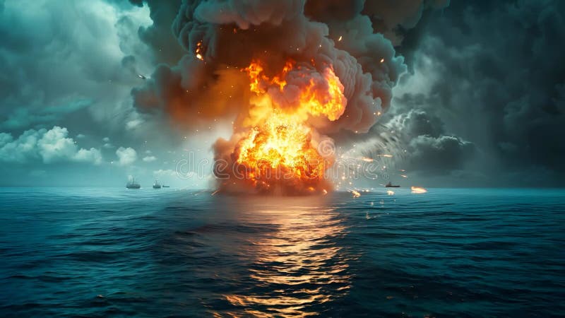 Explosive Volcanic Eruption Off the Coast Creates Dramatic Oceanic ...