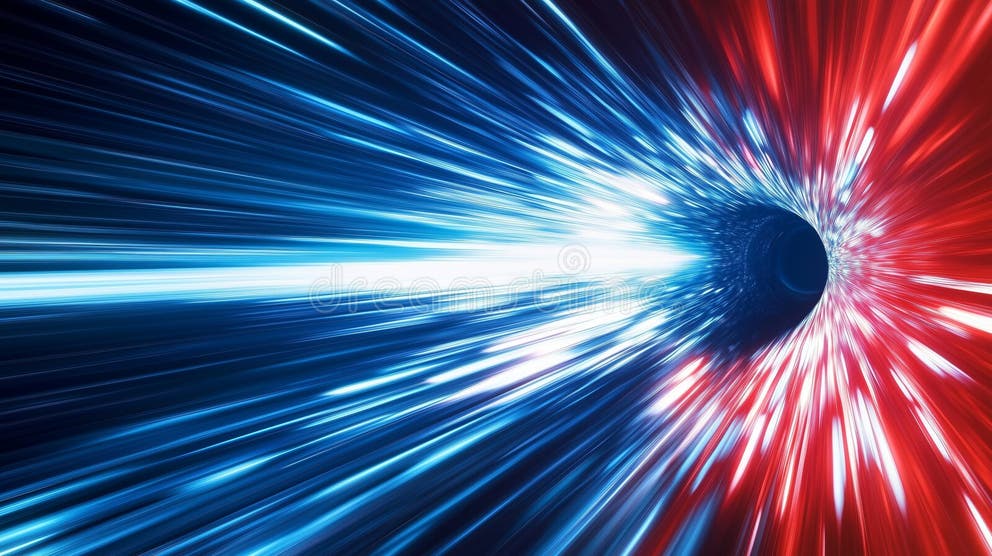 Explosive Vortex of Light and Color in Motion and Energy Stock Photo ...