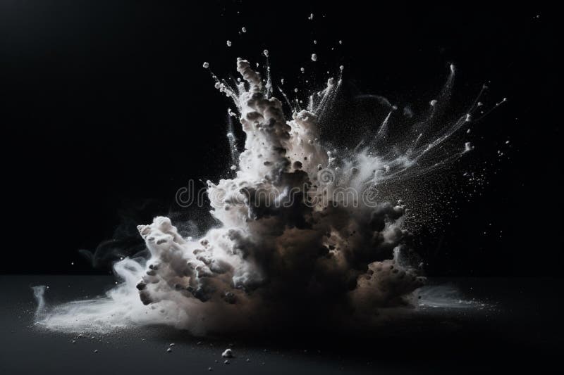 Explosive white powder stock illustration. Illustration of explosive ...