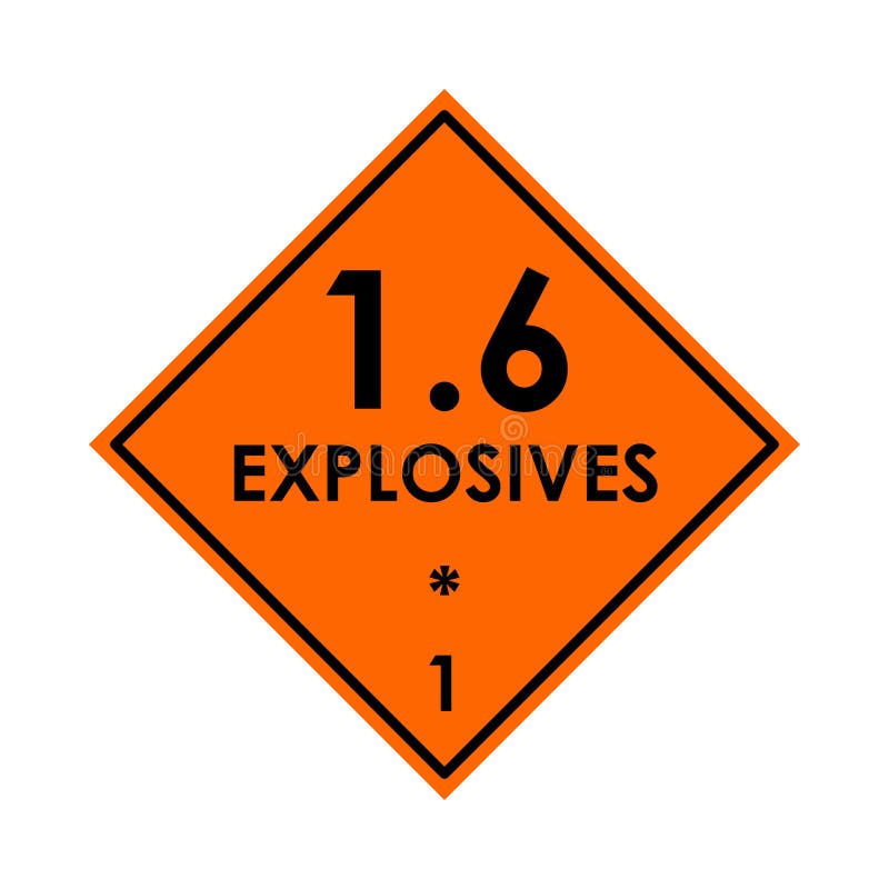 Explosives Color Element. Hazardous Material Stock Vector ...