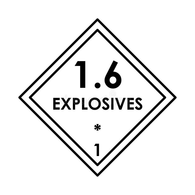 Explosives Color Element. Hazardous Material Stock Vector ...