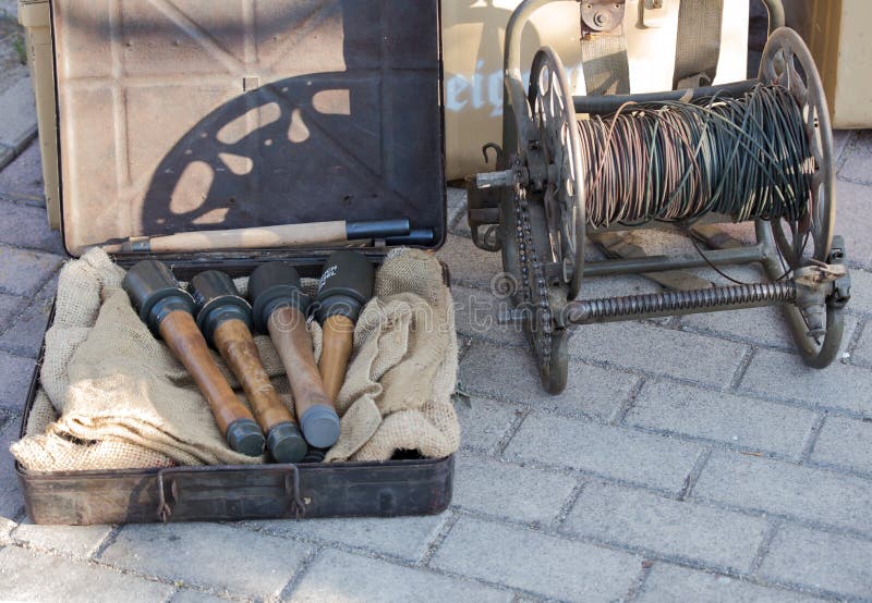Explosives and Grenades German of Second World War Stock Image - Image ...