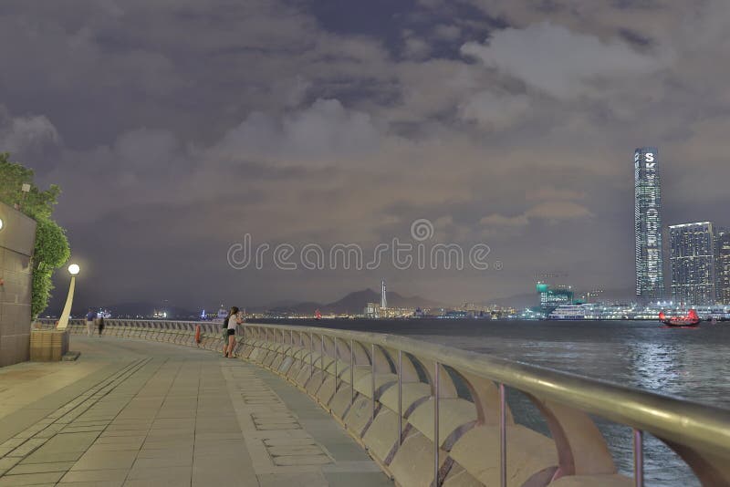 An Expo Promenade View of Hk Night View Editorial Image - Image of ...