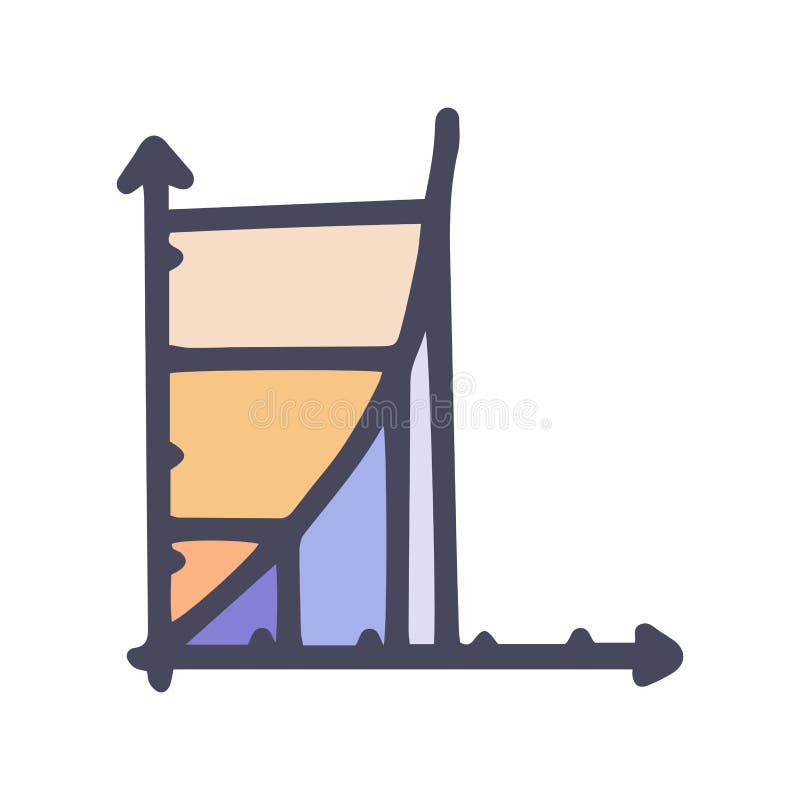 Exponential Chart Color Vector Doodle Simple Icon Stock Vector ...