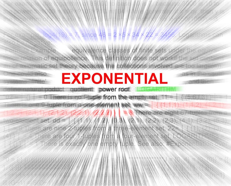 Exponential stock illustration. Illustration of matrix - 32340632