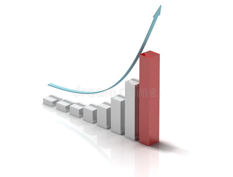 Exponential growth stock illustration. Image of increase - 18365370