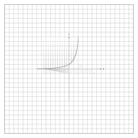 Exponential Growth Graph Along an Arc on Notebook Stock Vector ...