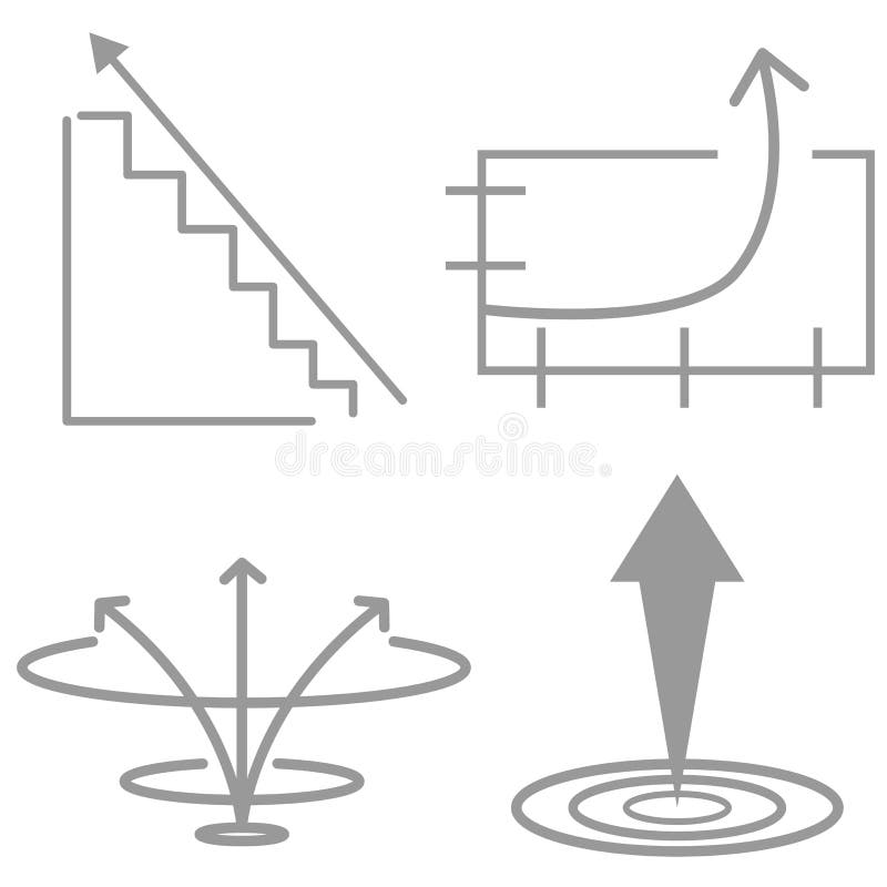 Exponential Growth Icons stock vector. Illustration of icon - 56362645