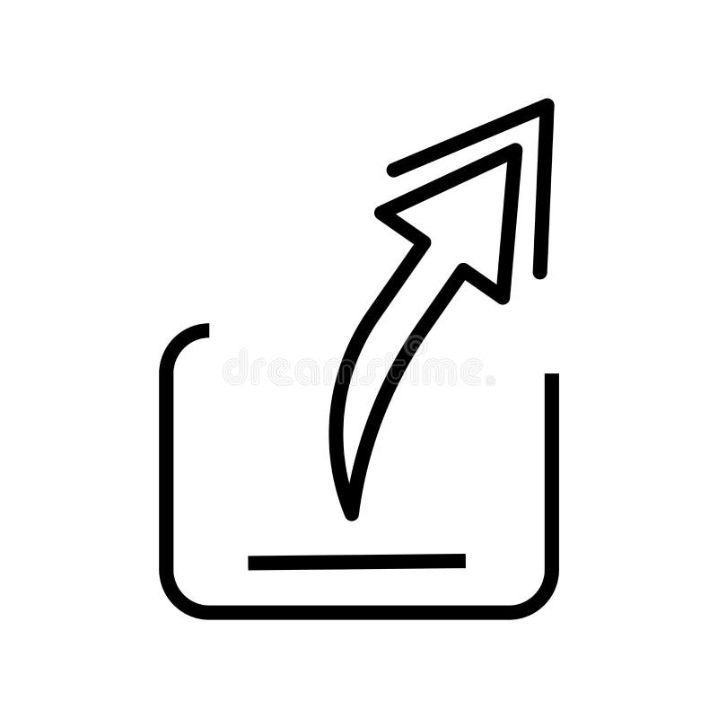 Export Arrow Icon Vector Sign and Symbol Isolated on White Background ...