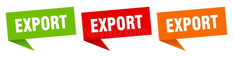 Export tag banner stock illustration. Illustration of insignia - 112021073