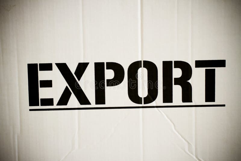Export box stock image. Image of export, economy, parcel - 22916161