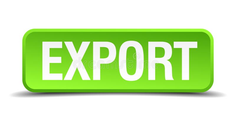 Export button stock vector. Illustration of green, modern - 121127053