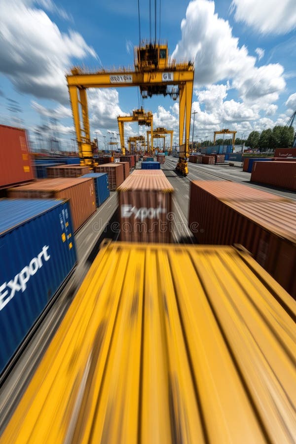 Export Container: Sturdy Shipping Box Labeled Export, International ...