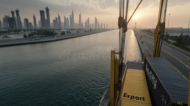 Export Container: Sturdy Shipping Box Labeled Export, International ...