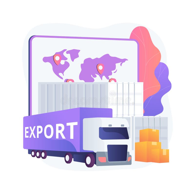 Export Control Concept Vector Illustration Stock Vector - Illustration ...