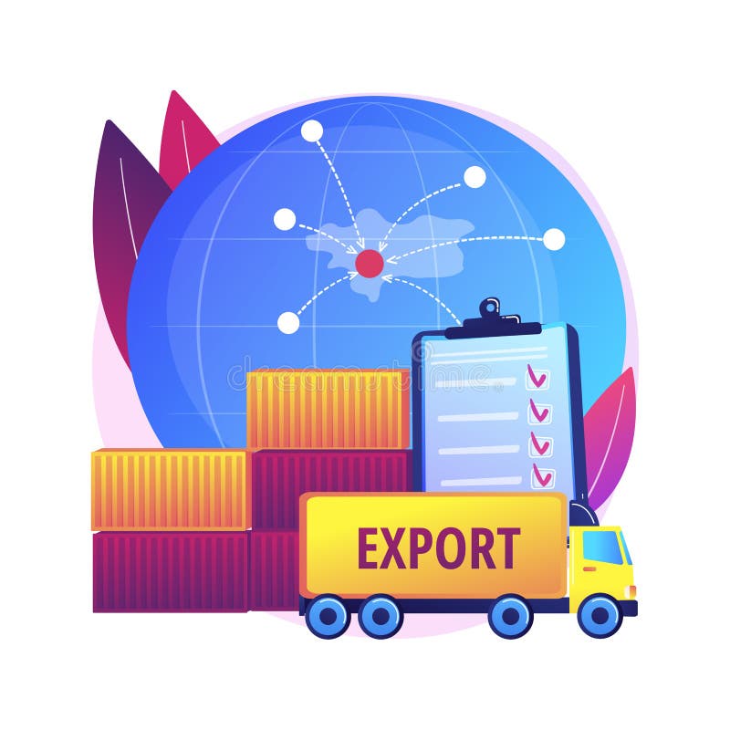 Export Control Concept Landing Page Stock Vector - Illustration of ...