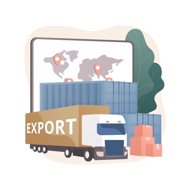 Export Control Abstract Concept Vector Illustration. Stock Vector ...