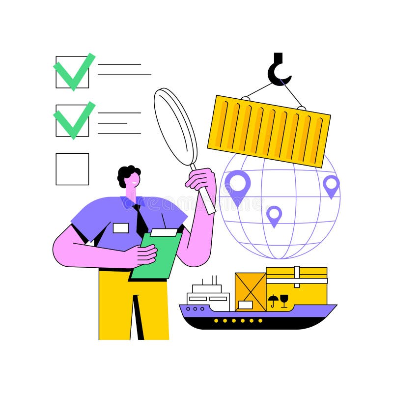 Export Control Abstract Concept Vector Illustration. Stock Vector ...