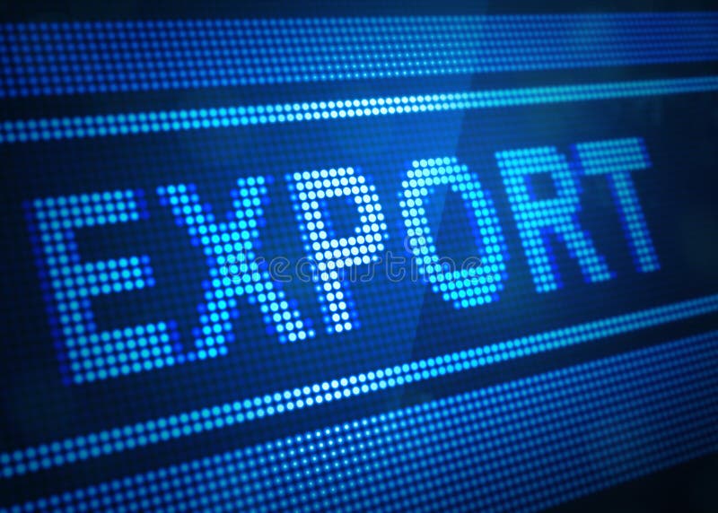 Export Digital Screen 3d Illustration Stock Illustration - Illustration ...