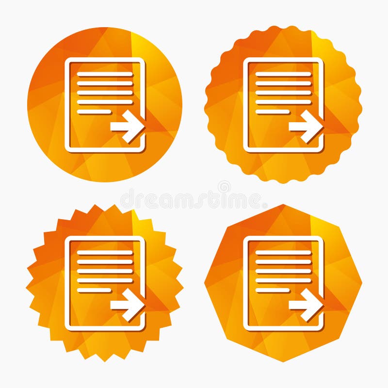 Export File Icon. File Document Symbol Stock Illustration ... Export File Icon. File Document Symbol Stock Illustration ...