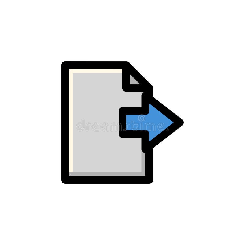 Export File Icon stock vector. Illustration of export - 266548960