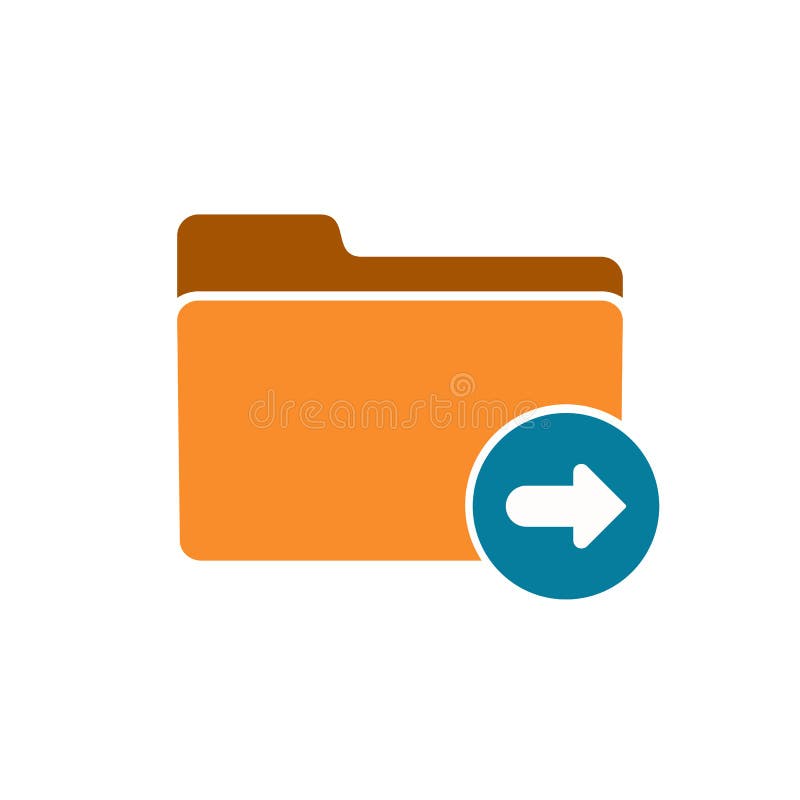 Export Folder Forward Move Navigation Next Right Icon Stock Vector ...