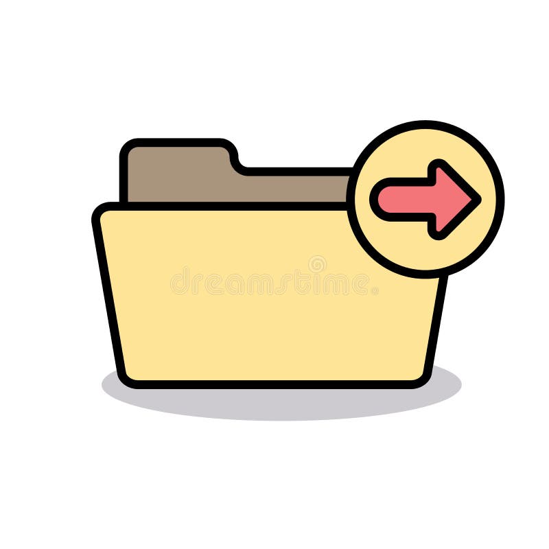 Export Folder Forward Move Navigation Next Right Icon Stock Vector ... Export Folder Forward Move Navigation Next Right Icon Stock Vector ...
