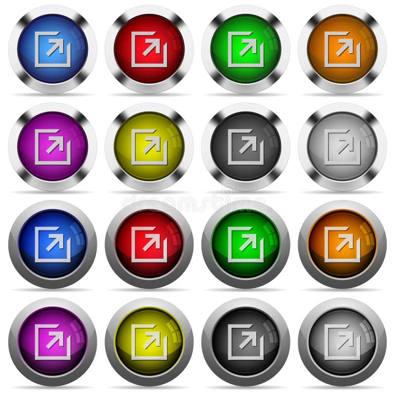 Set of Export Glossy Web Buttons. Stock Vector - Illustration of orange ...