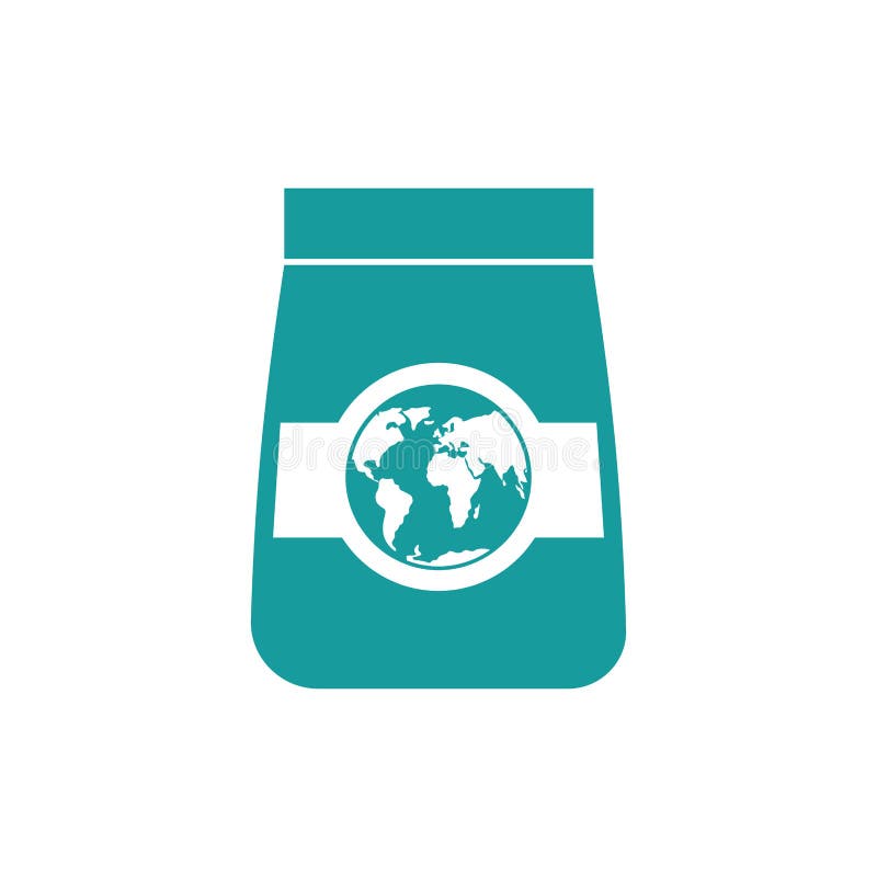 Export Goods Icon. Packing and Earth Stock Vector - Illustration of ...