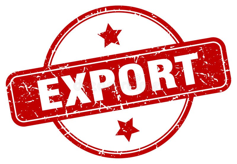 Export stamp stock vector. Illustration of circle, rubber - 148306655