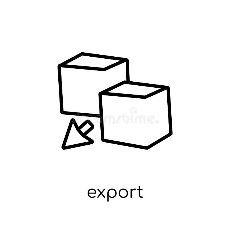 Export Icon from Collection. Stock Vector - Illustration of icon ...