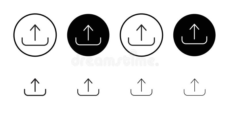 Export Icon Isolated Flat Vector in Outline Stock Vector - Illustration ...