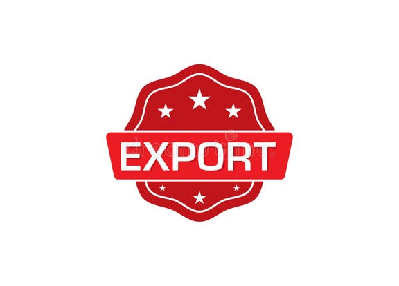 Export Label Sticker,Export Badge Sign Stock Vector - Illustration of ...