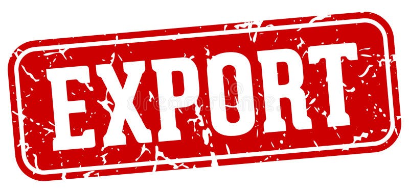 Export Rectangular Sign. Export Stamp Stock Vector - Illustration of ...