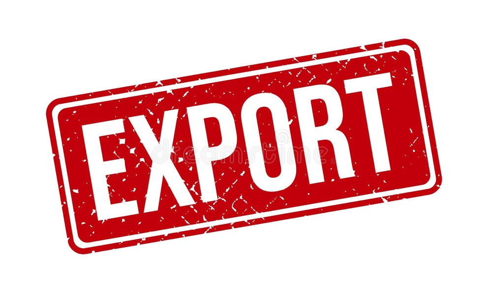 Export Rubber Stamp Seal Vector Stock Vector - Illustration of export ...