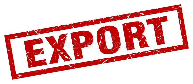 Export stamp stock vector. Illustration of white, seal - 122402294